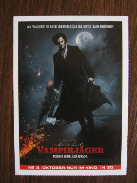 Abraham Lincoln Vampyrjeger Plakat Desember 2011 – Filmantrop