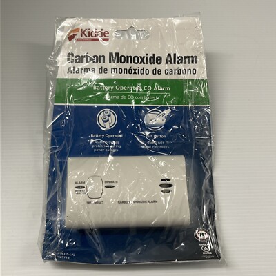 New Kidde Carbon Monoxide Alarm Battery Operated CO Detector Monitor ...