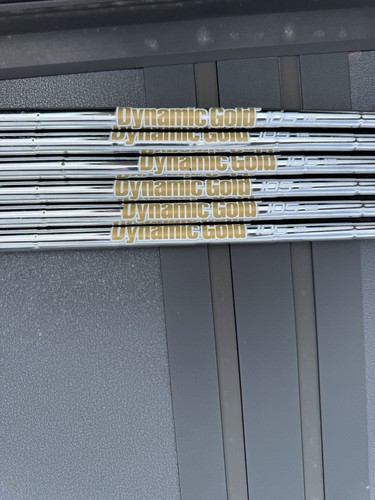 True Temper Dynamic Gold 105 R300 Iron Shafts Regular Flex - 6 Shafts ...