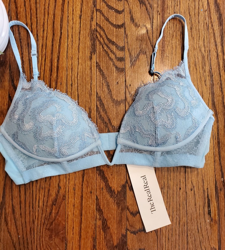 La Perla Women's Brigitta Push-Up Bra Blue Size 32B | eBay