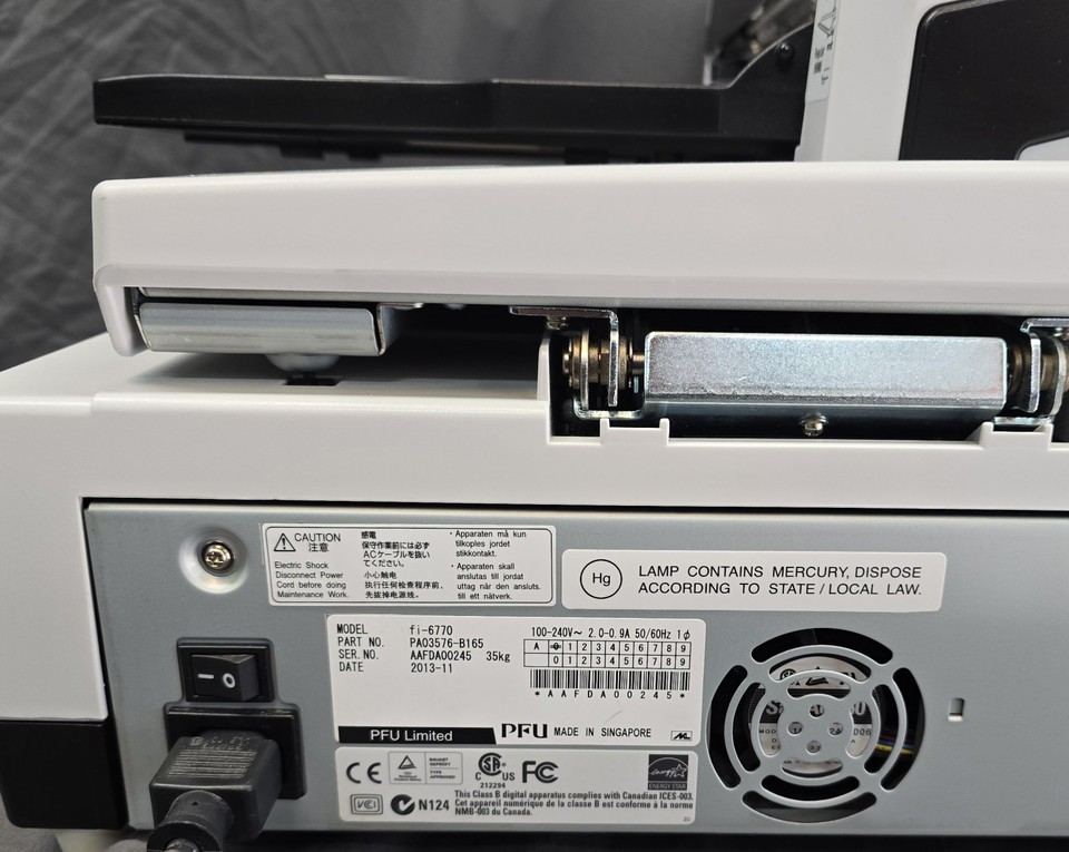 Fujitsu fi 6770 (PA03740-B005) Duplex 600x600 DPI Production-class ...