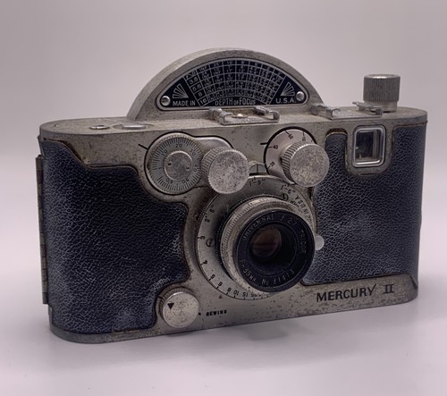 MERCURY II CX 1/2 Frame camera Universal 2.7 Tricor Lens Untested As Is ...