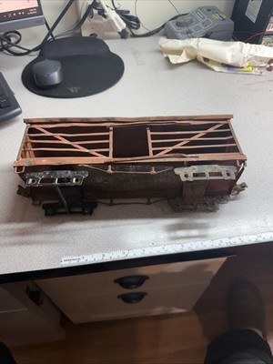 Vtg Very Old Pre War Standard Gauge Lionel Metal Cattle Car ROUGH ...