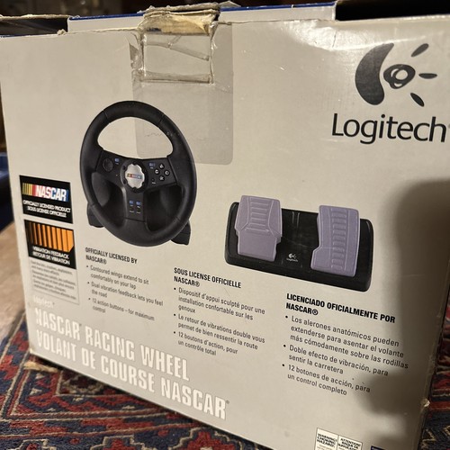 Logitech Nascar Racing Steering Wheel & Pedals for PS2 (Playstation 2 ...