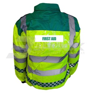PARAMEDIC FIRST AID BADGES HIGH VISIBILITY PARKA JACKETS HI VIS VIZ ...