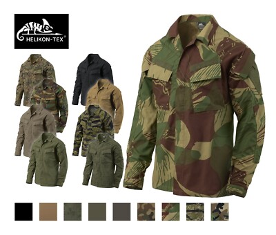 Helikon-Tex RAID Shirt Combat Field Jacket Army Tiger Stripe Rhodesian ...