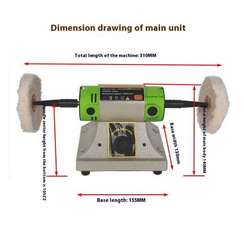 Grinding and Polishing Machine - Adjustable Speed Jewellery Cloth Wheel ...