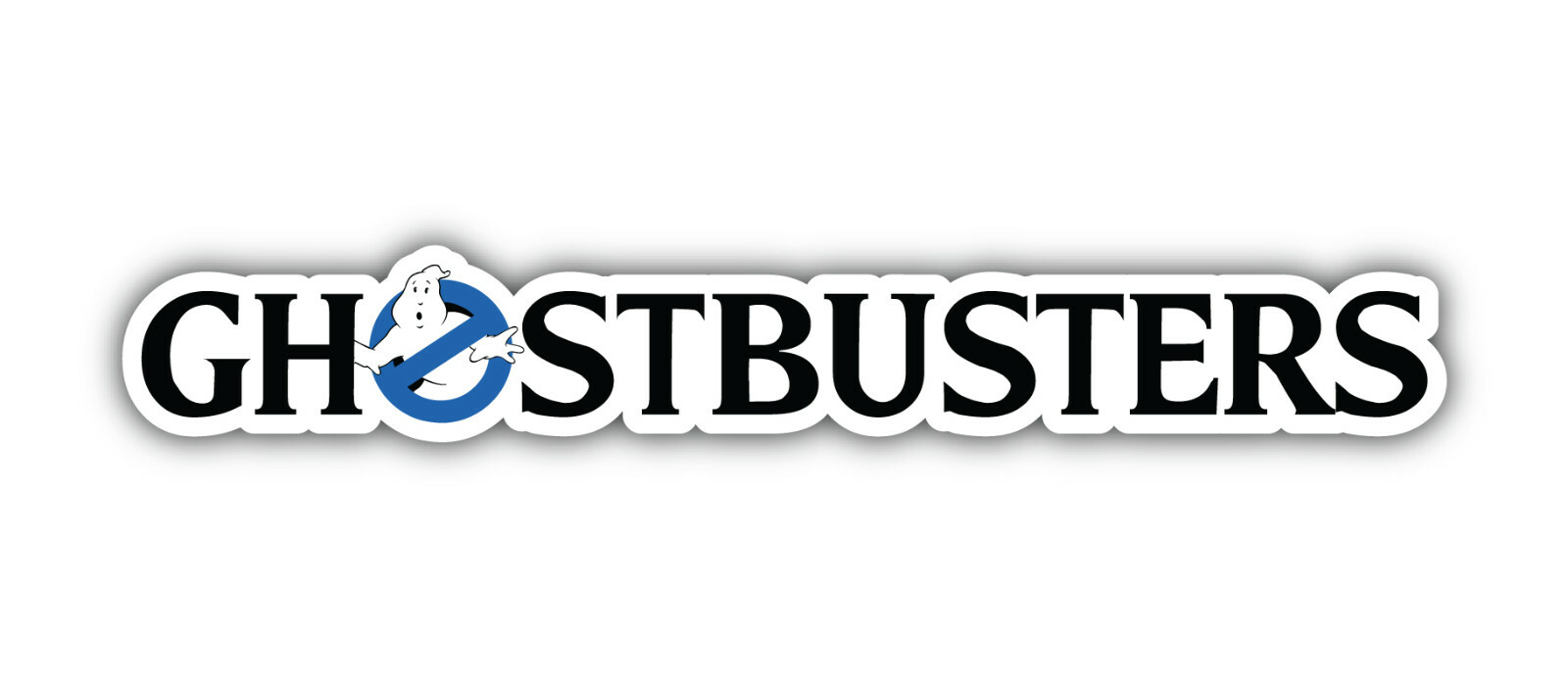 Ghostbusters Cartoon Slogan Blue Sticker Bumper Decal - ''SIZES'' | eBay