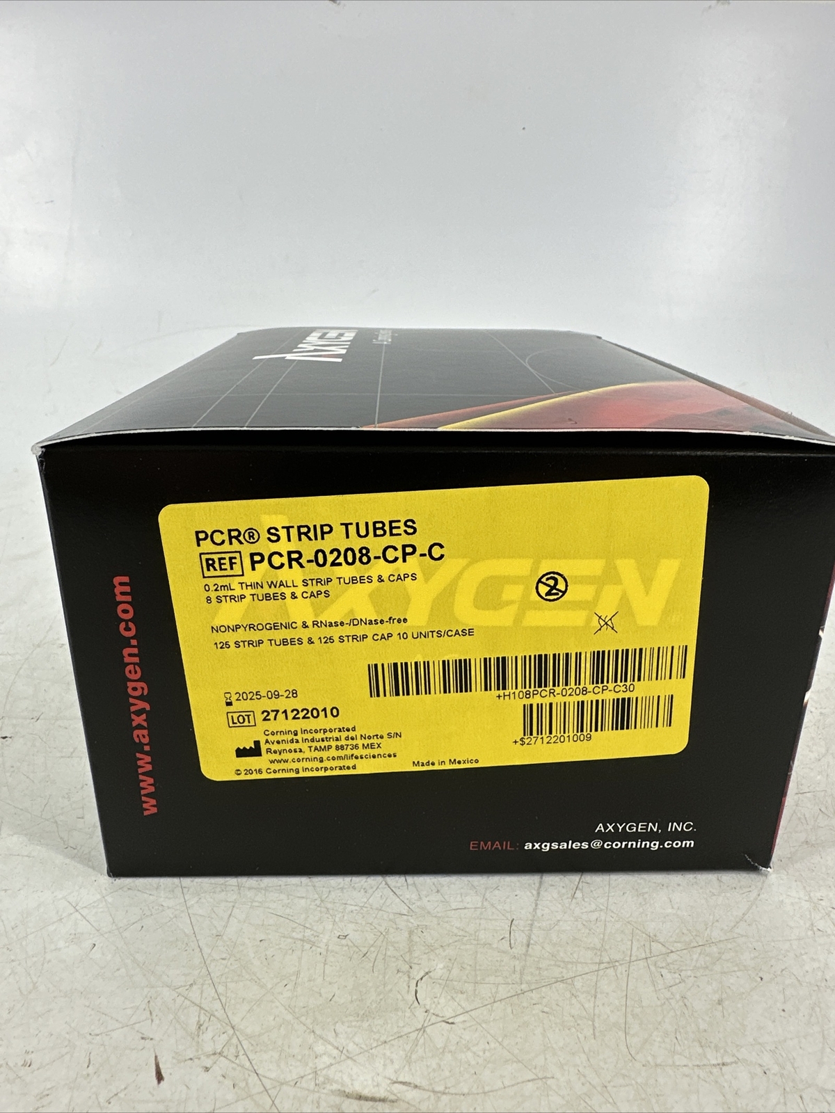 Axygen 0.2 mL Polypropylene PCR Tube Strips PCR-0208-CP-C for sale ...