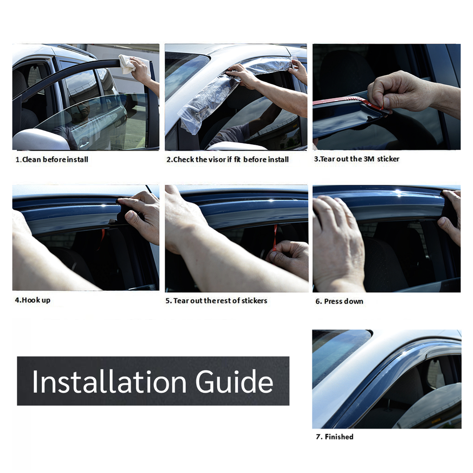 Fits for Nissan Xterra 2000-2004 Window Visor Rain Deflector Sun Guard ...