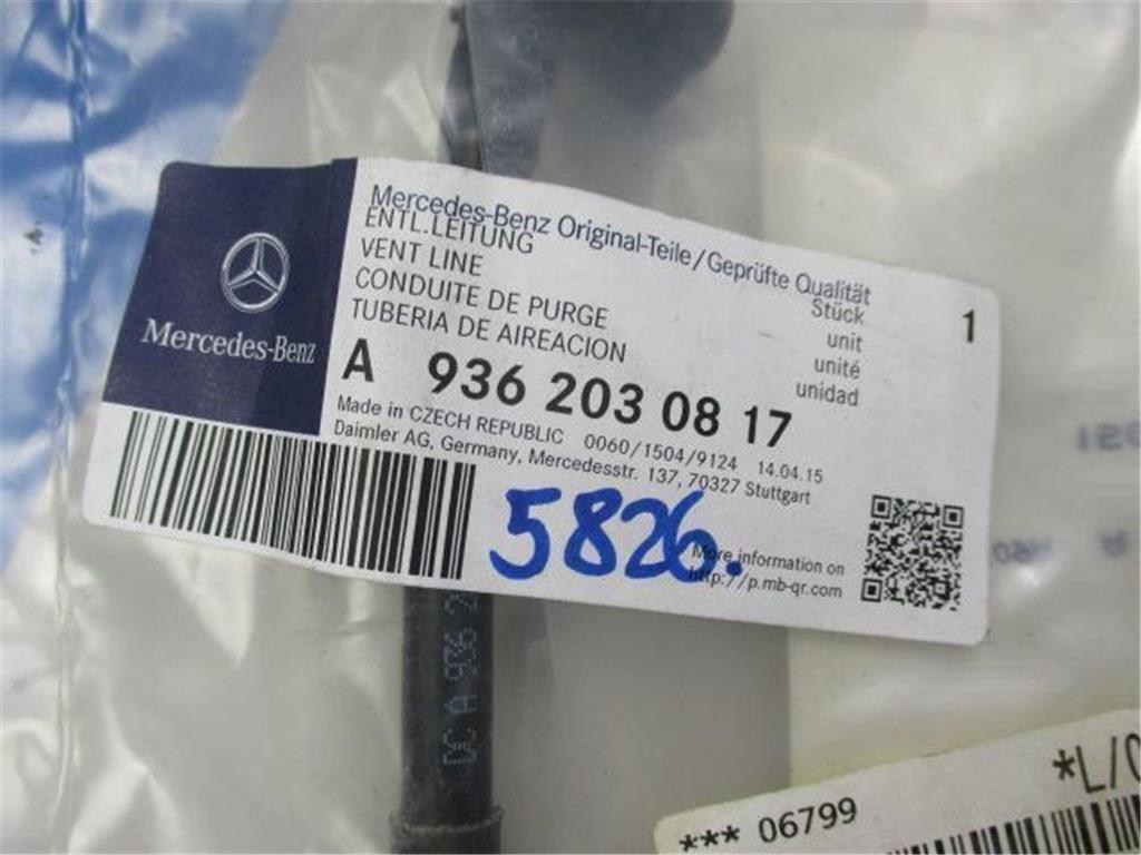 Mercedes Benz Original ENTLUEFTUNGS LEITUNG A9362030817 | eBay.de
