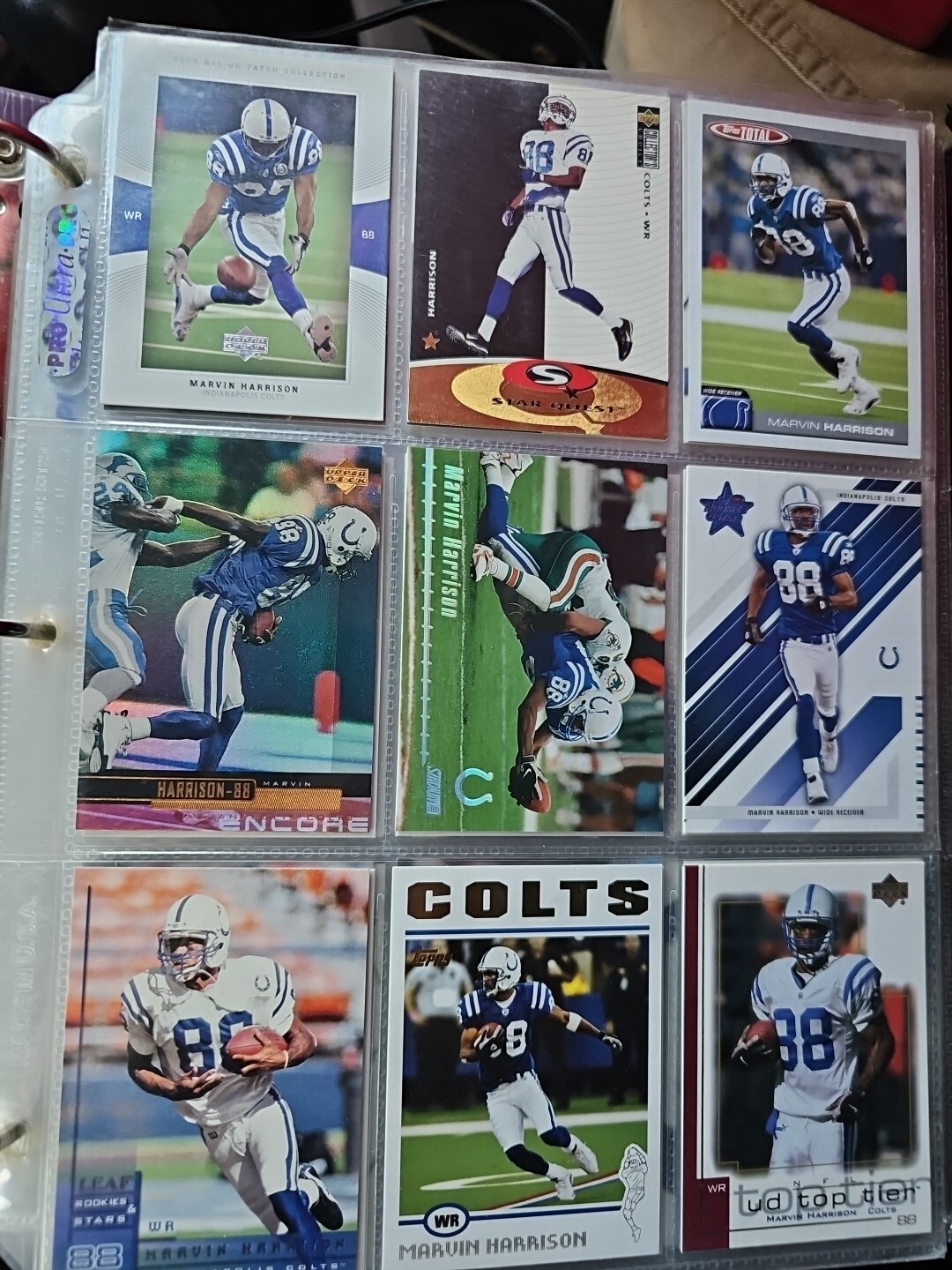 Football Card Lot: Rookie Cards, Game Worn Jersey, Peyton Manning ...