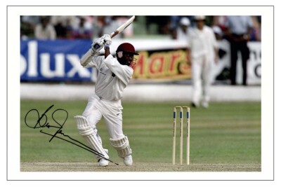 BRIAN LARA Signed Autograph WEST INDIES Cricket Signature Photo Fan ...
