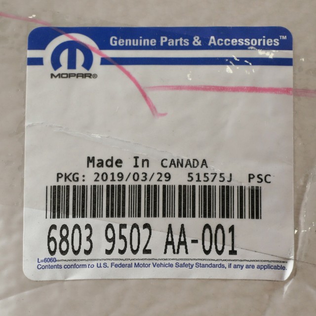 68039502AA D0DGE Challenger Rear Bumper 0uter Bracket Tallllght ...