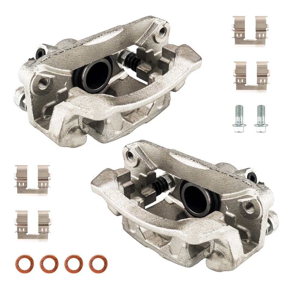 2x Rear Left Right Brake Caliper w/ Bracket For Subaru Forester 09-13 ...