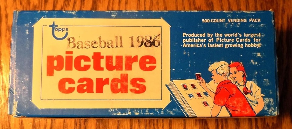 Collectible Baseball Cards Vending Box: 500 Unopened Vintage Cards ...