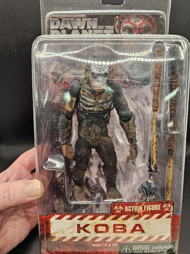 KOBA POTA ACTION FIGURE DAWN OF THE PLANET OF THE APES CHIMP NECA MOSC ...