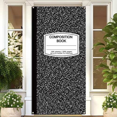 Composition Notebook Classroom Decor Door Cover for Back to School ...