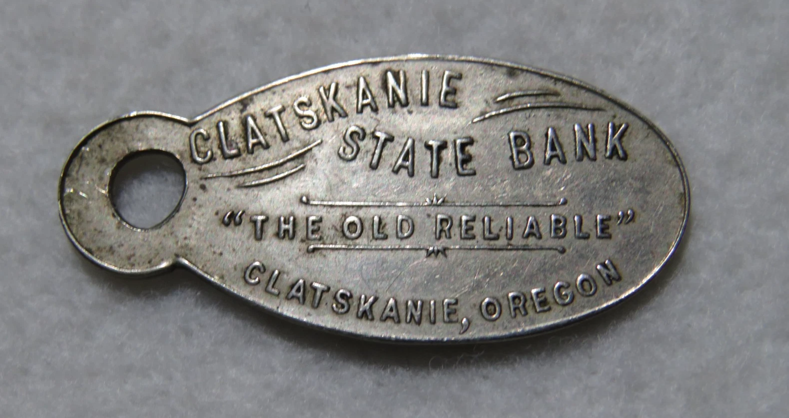 CLATSKANIE, OREGON STATE BANK KEY TAG 25¢ TOKEN | eBay