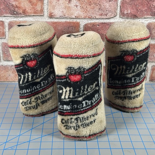 Vintage MGD Miller Genuine Draft Beer Can Golf Club Head Cover - Set Of ...