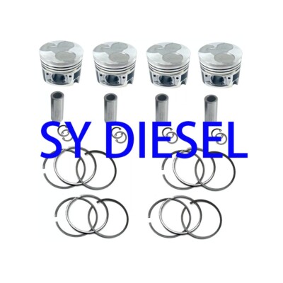 V1305 Piston +Piston Rings Set 0.50MM (Oversized) for Kubota Engine ...