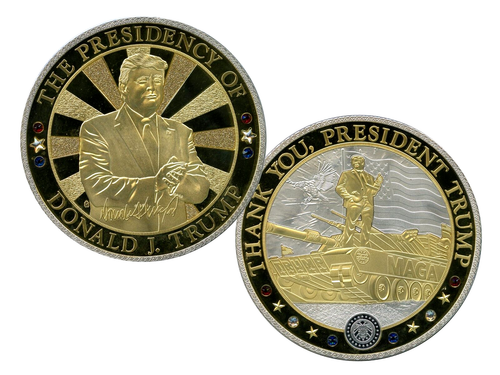 THANK YOU PRESIDENT TRUMP JUMBO COMMEMORATIVE MEDAL COIN VALUE $99.95 ...