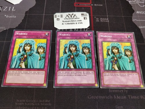 3X WABOKU - 1ST ED COMMON NM/VLP ASSORTED SET - YUGIOH A+ STORE CHECK ...