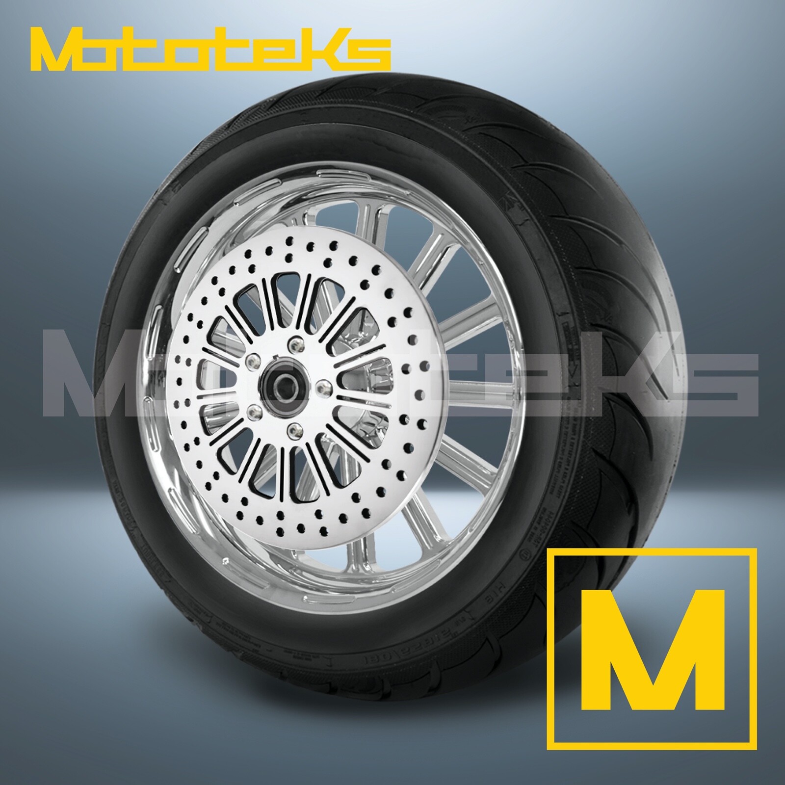 16" 16x3.5 THIRTEEN MAG WHEEL CHROME FOR HARLEY SOFTAIL MODELS FRONT | eBay