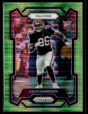 2023 Panini Prizm Zach Harrison Neon Green Pulsar Prizm RC #306 Atlanta ...