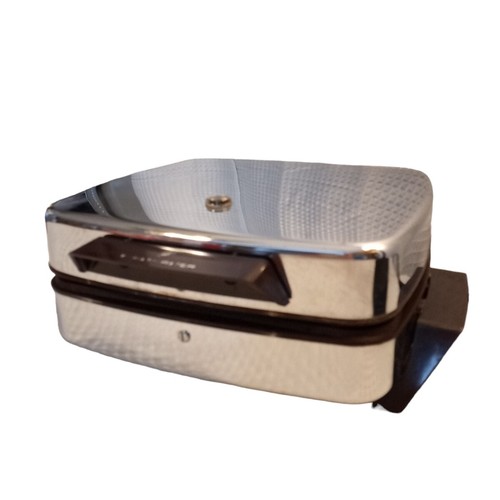 Toastmaster Waffle Maker Baker Grill Chrome Model 266 Tested & Works ...