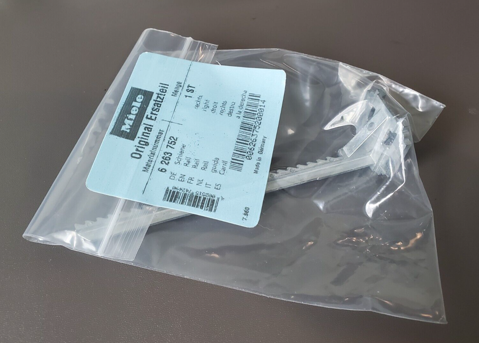 Miele Dishwasher Toe Kick Rail Right # 6263752 | eBay