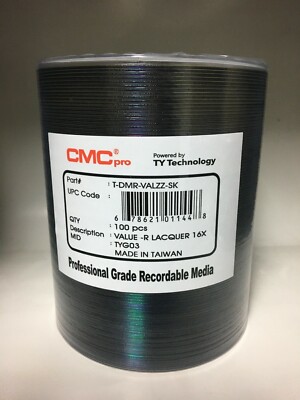 100 CMC Pro (TY Technology) Value 16X Silver Thermal Lacquer Print. DVD ...