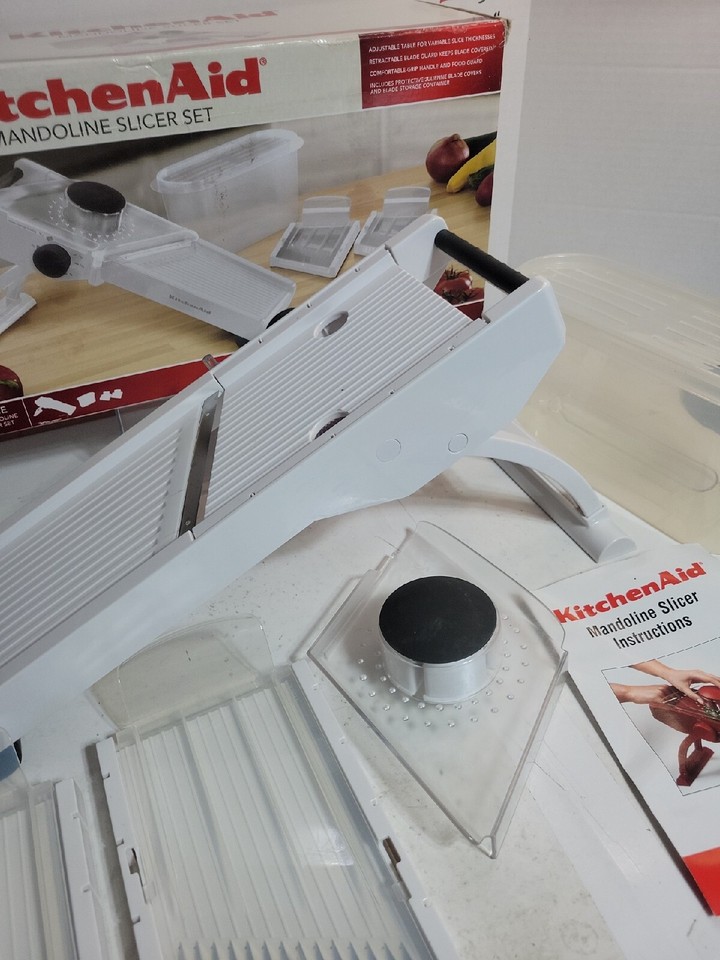 KitchenAid Mandoline Slicer 4-Piece Adjustable Table Top Set Used | eBay