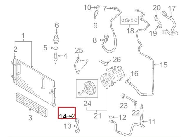GENUINE AUDI VOLKSWAGEN SKODA A/C LINE SEAL O-RING 11X2.5 4E0260749A ...