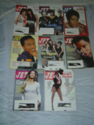 8 Jet Magazines, 1996- 2009, Aretha, Pattie, Jada, En Vogue , Black ...