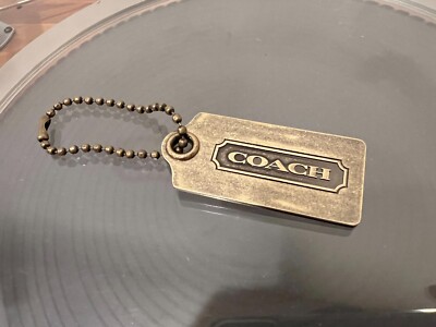 New Coach New York Gold Tag for Bags Keychain Authentic | eBay