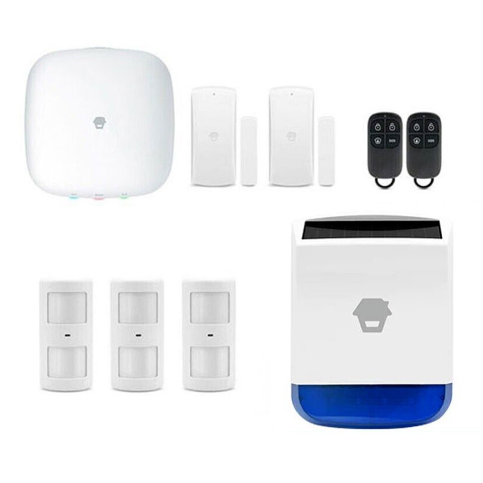 CHUANGO LTE-400 WiFi & 4G WIRELESS DIY SMART SECURITY ALARM KIT + SOLAR ...