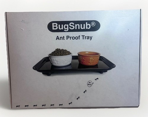 New BugSnub Ant Proof Tray - Waterless, Moat Cat and Dog Food Tray for ...