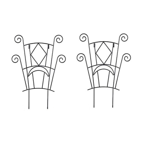 Stackable Iron Plant Stand Set with Tie Wrap for Indoor Outdoor Garden ...