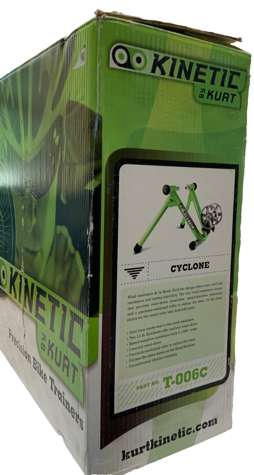 KINETIC BY KURT CYCLONE TRAINER T-006C PRECISION BIKE TRAINER INDOOR ...