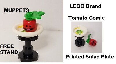LEGO Laughing Tomato Comic Salad Plate Muppet Food LETTUCE Free Table ...