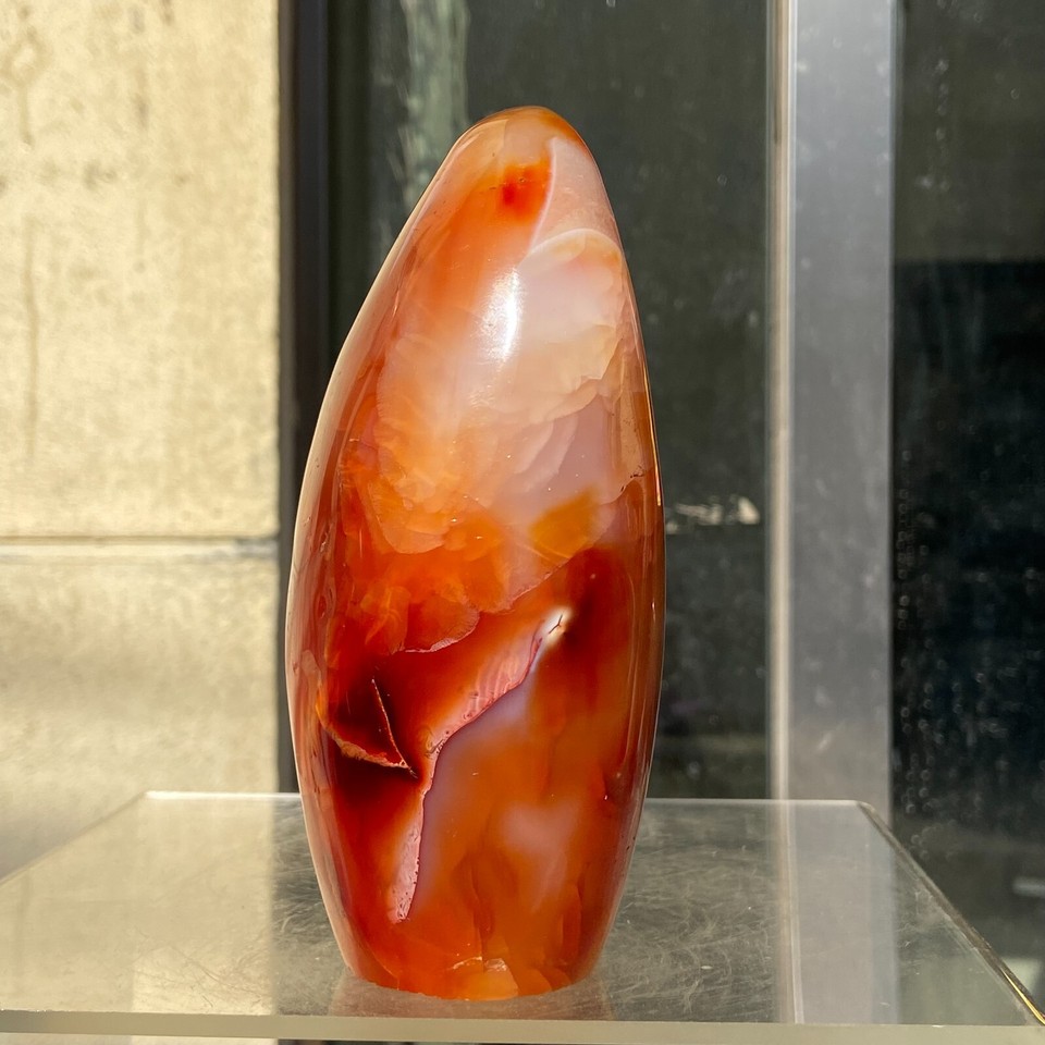 2.58LB Rare Natural Red Agate Geode Carnelian Crystal Mineral Specimen ...