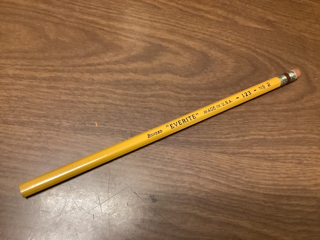 Vintage UNUSED Pencil: Bonded EVERITE made in USA - 123 - No 2 | eBay