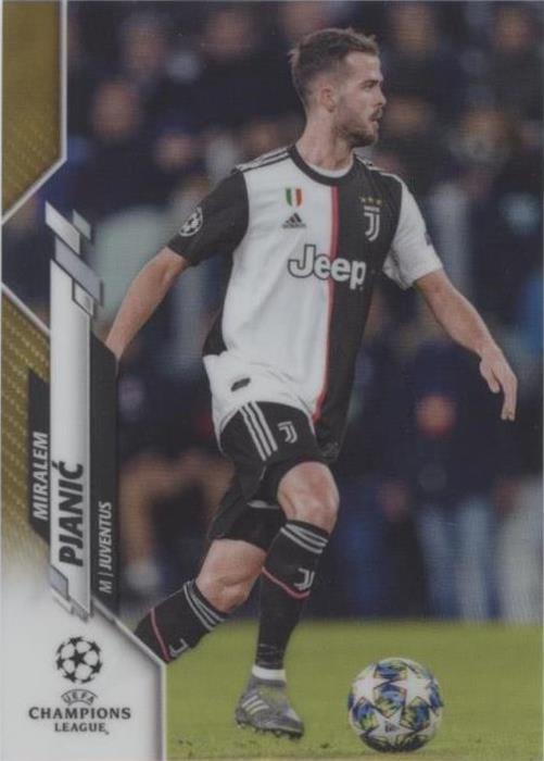2019-20 Topps Chrome UEFA Champions League - Miralem Pjanic #9 Gold ...