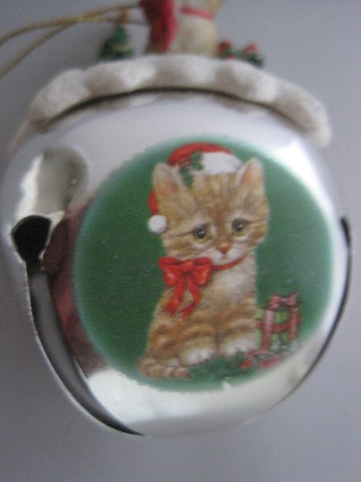 SANTA CLAWS Ashton Drake Galleries Purrfect Holiday Sleigh Bell ...