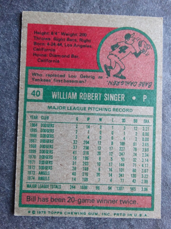 (VG) 1975 Topps Mini Baseball Cards Complete Your Set U You Pick From ...