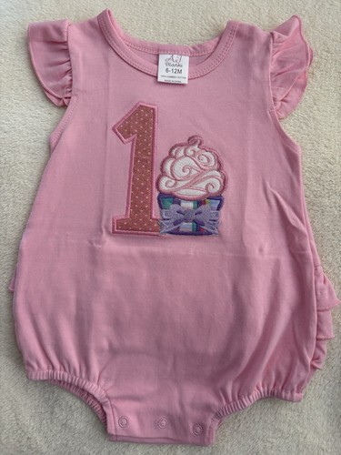 Girls 1st Birthday Rufflebum Jumper | eBay