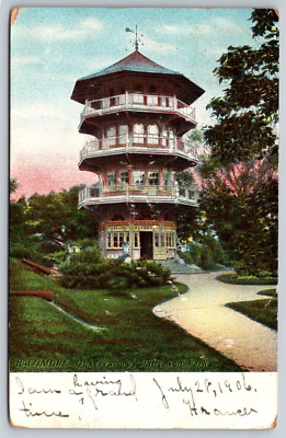 Postcard Baltimore Observatory Patterson Park Maryland 1908 B8 | eBay