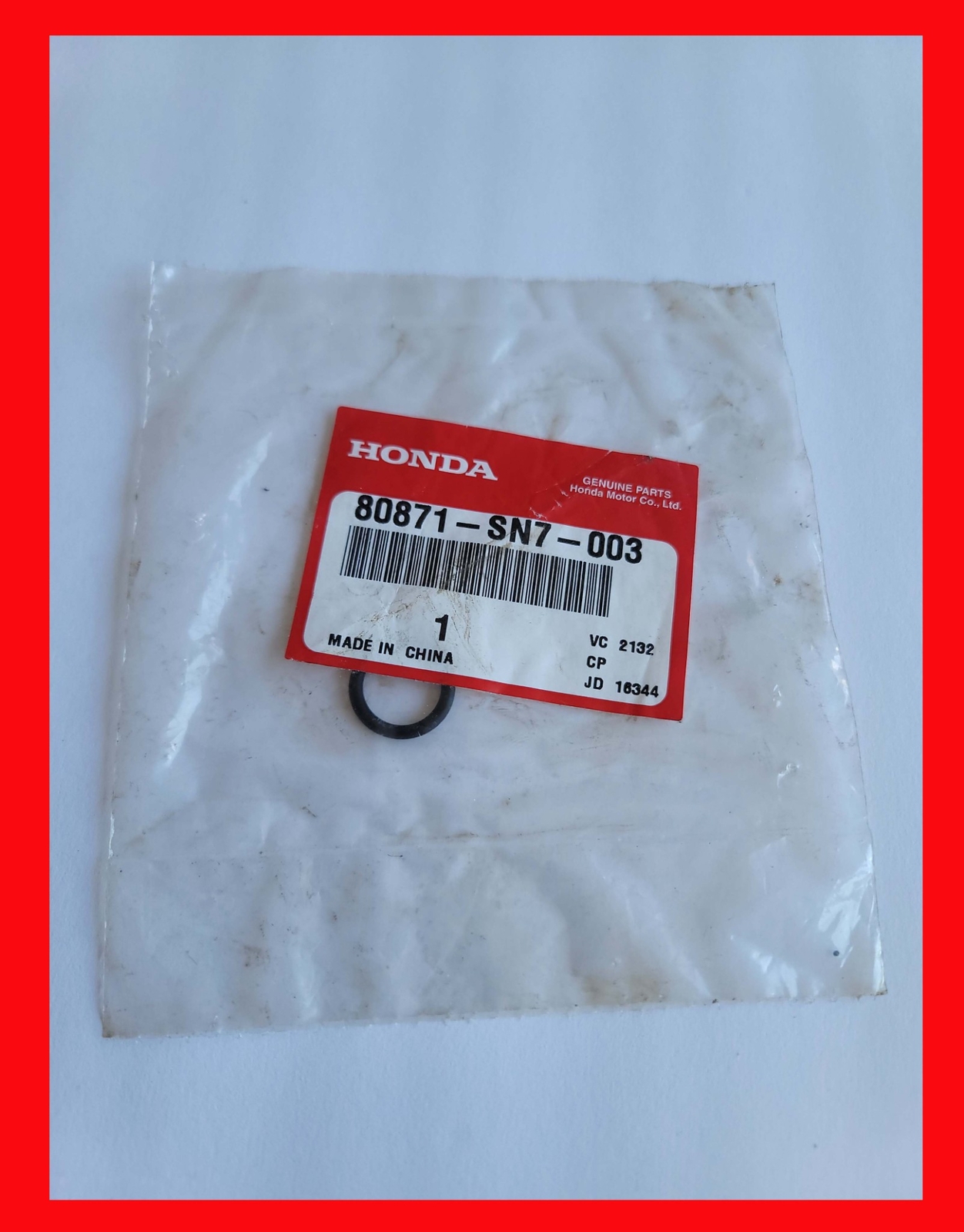 Honda 80871SN7003 Genuine OEM Factory Original Rear AC Line O-ring for ...