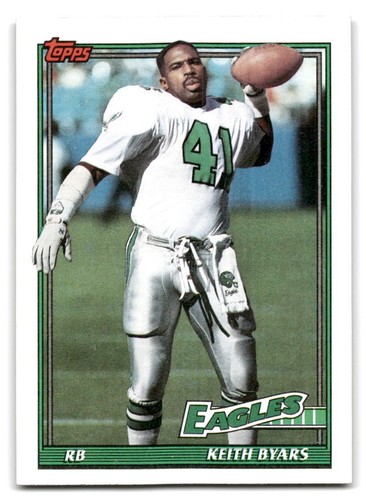 Keith Byars 1991 Topps FOOTBALL #217 Philadelphia Eagles | eBay